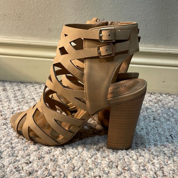 Marco Republic | Shoes | Heels 375 In Strapped Heels Beige Size 75 ...